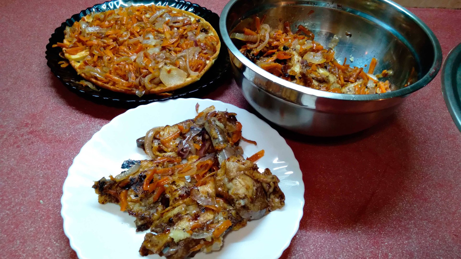 Печень говяжья в кляре жареная на сковороде