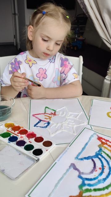 Солёные картинки. Развивающие игры. Занятия с детьми. Игра своими руками. Техника рисования