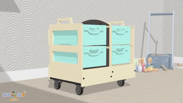 Тележка с выдвижными ящиками