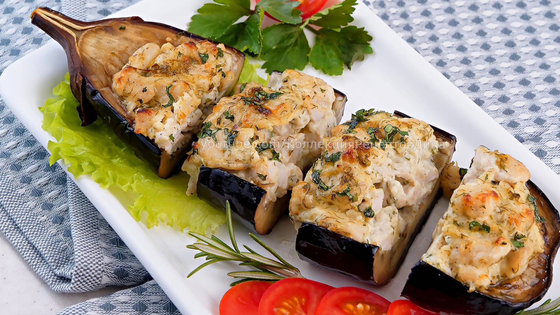 🌟 Запеченные Баклажаны с Курицей в Сливочном Соусе 🍆🍗Порционное Горячее на Праздничный стол! 🌟