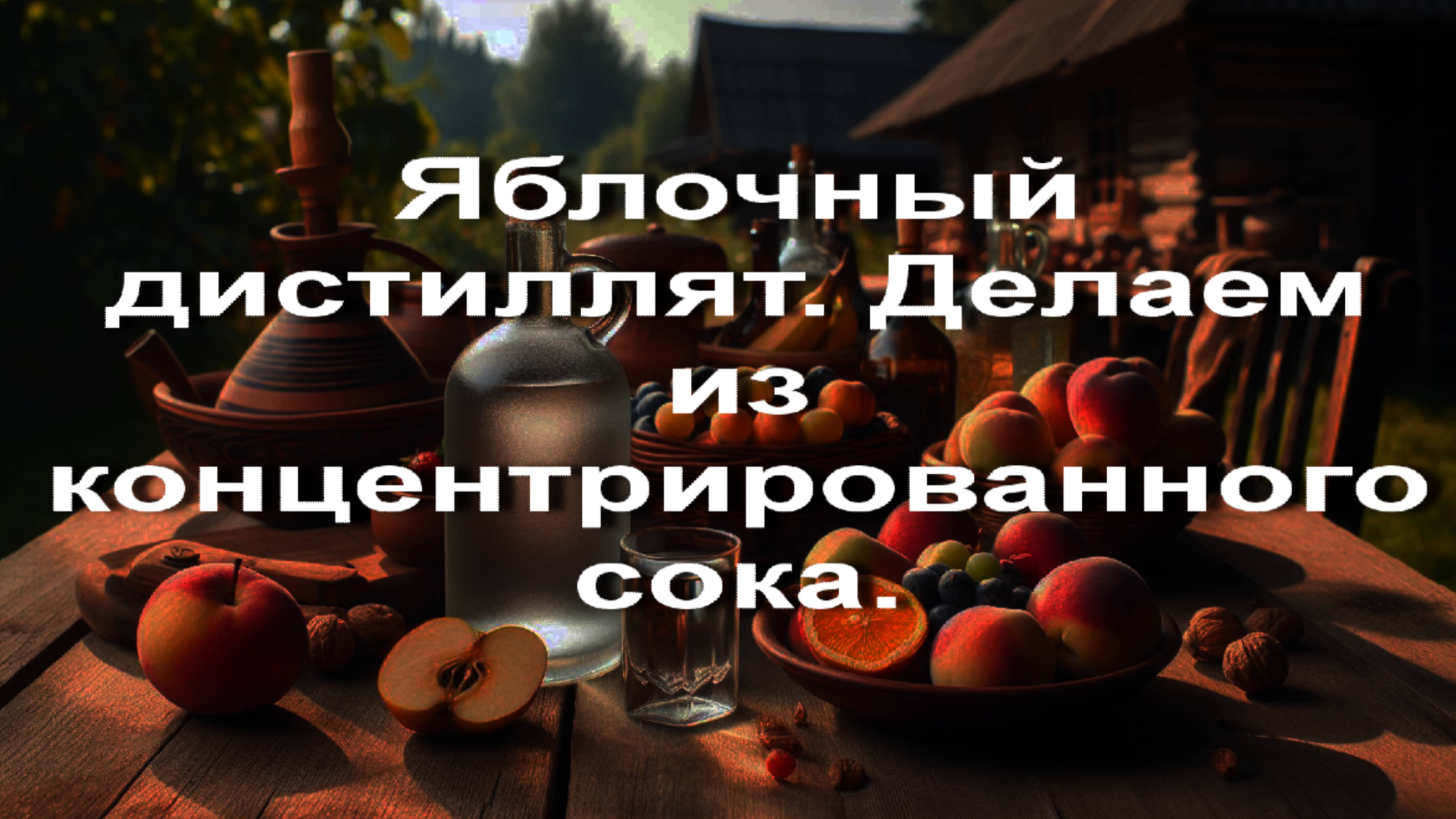 Кальвадос лучше чем в магазине. Делаем яблочный дистиллят  из натурального концентрированного сока