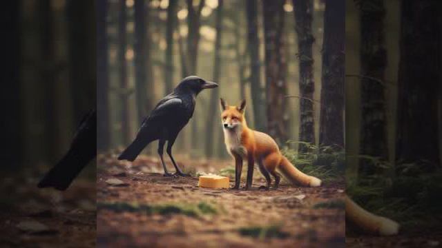 Иван Крылов — Ворона и лисица_ Басня