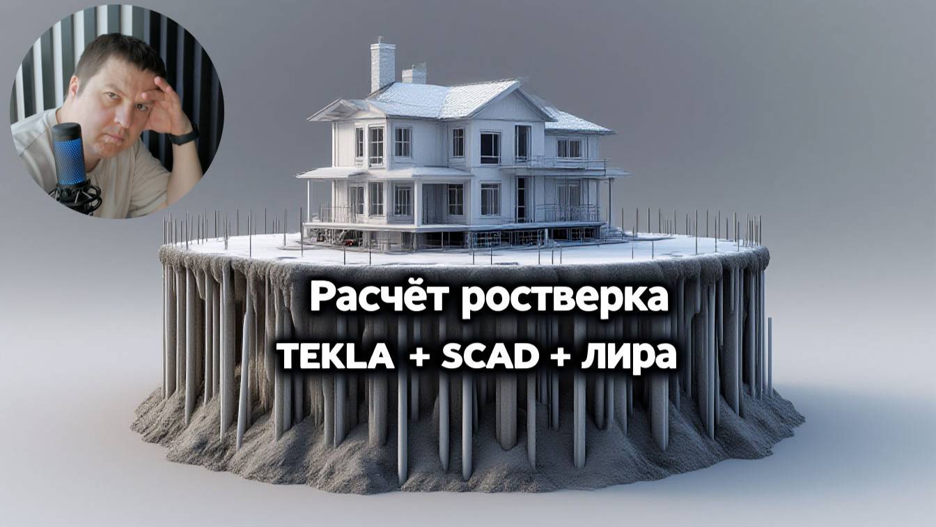 [НИП-Коттедж] 09 Как подобрать ростверк и рассчитать арматуру для свайного фундамента коттеджа