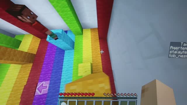 Проходим паркур в майнкрафт с Артëмом