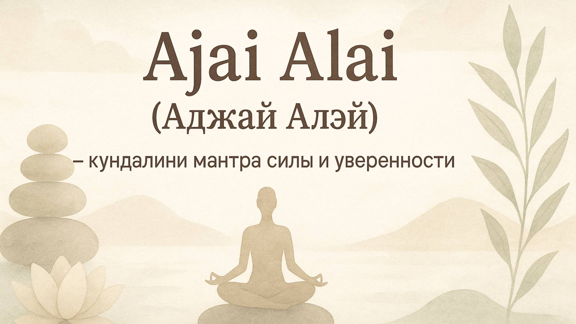 Ajai Alai (Аджай Алэй) — кундалини мантра силы и уверенности