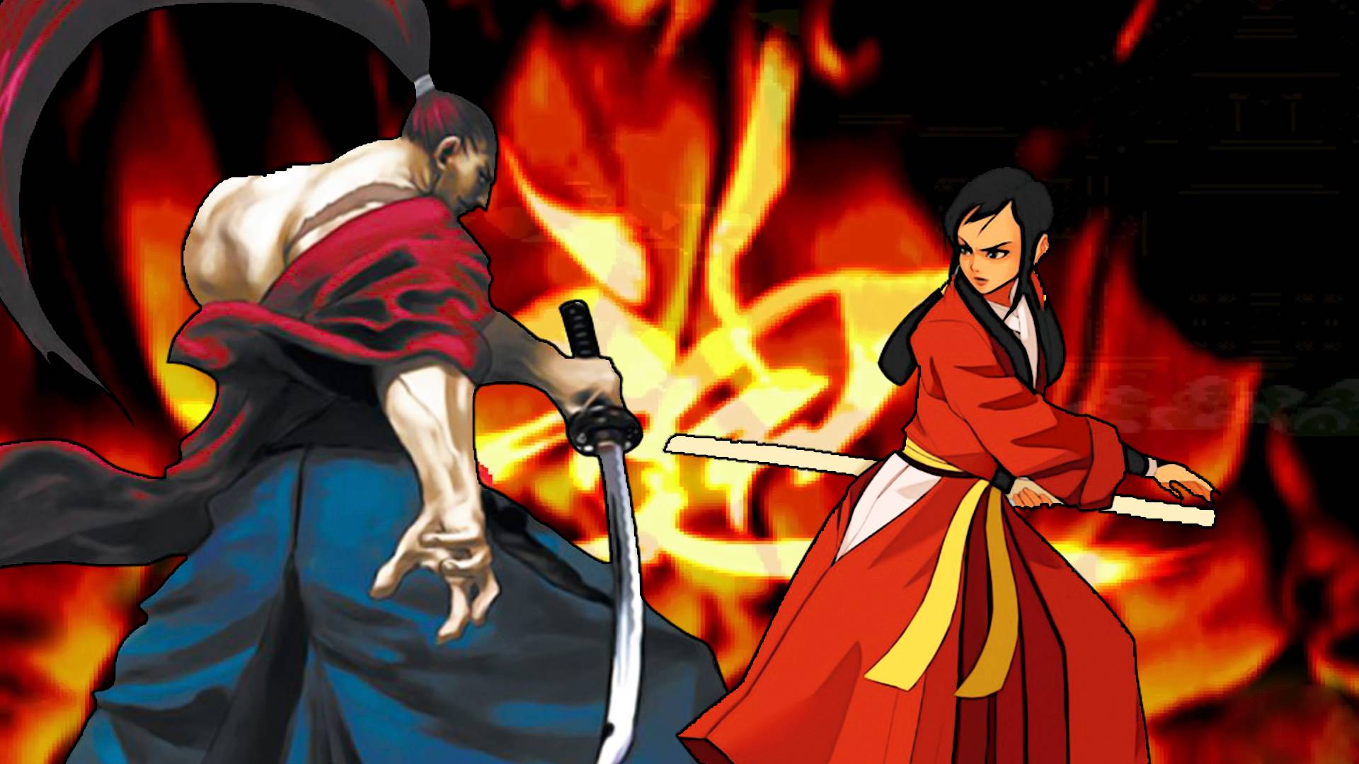 MUGEN: Fight Genjuro VS Hibiki (Samurai Spirits)