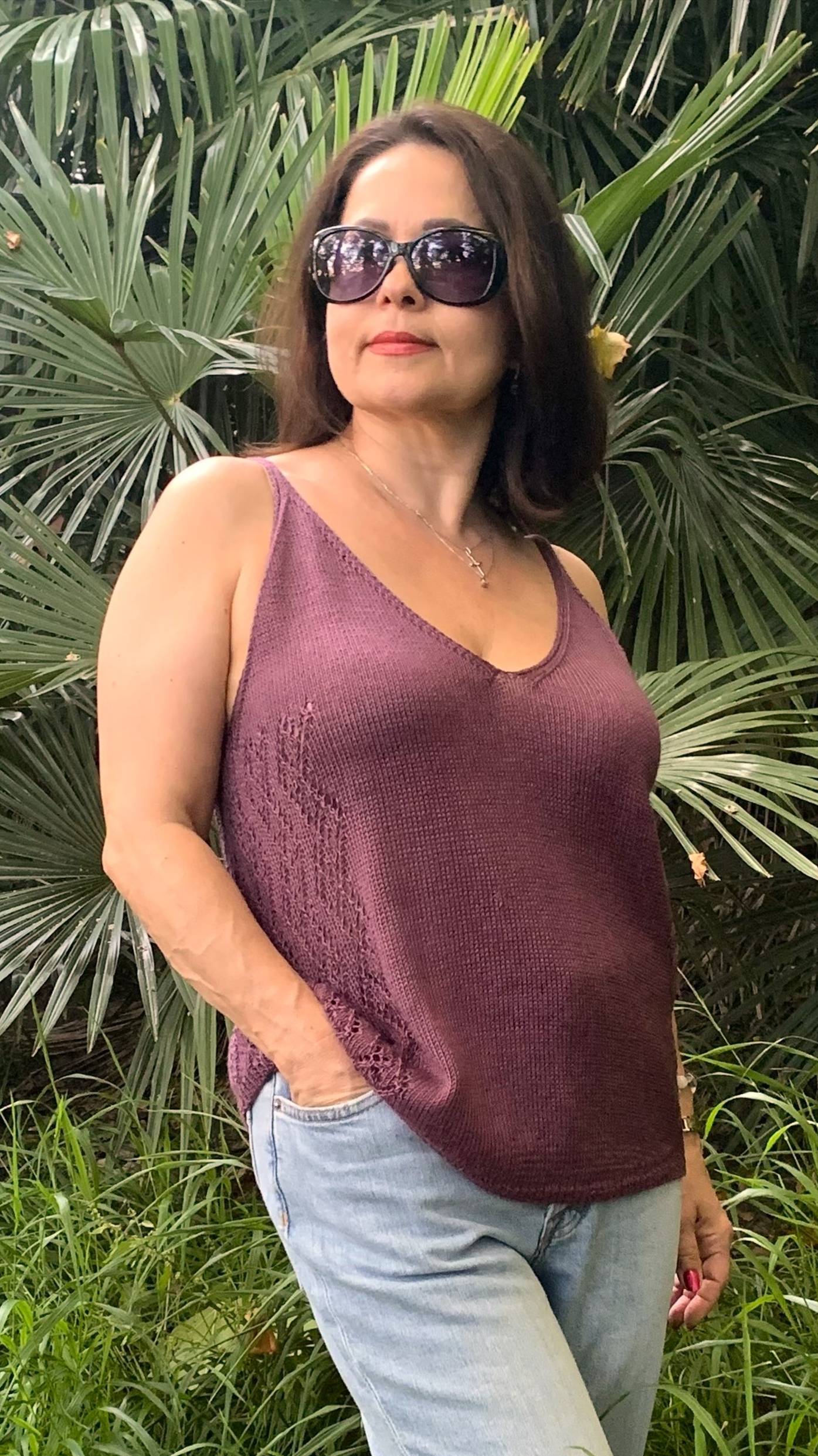 Летний топ спицами Соблазн