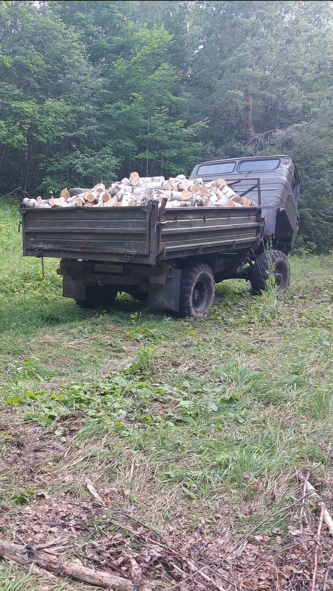 В лесу на ГАЗ-66 и УАЗ-буханке