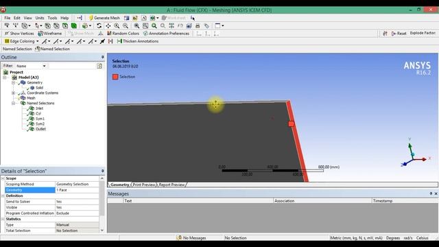 2.1. Обтекание цилиндра потоком воздуха в ANSYS CFX