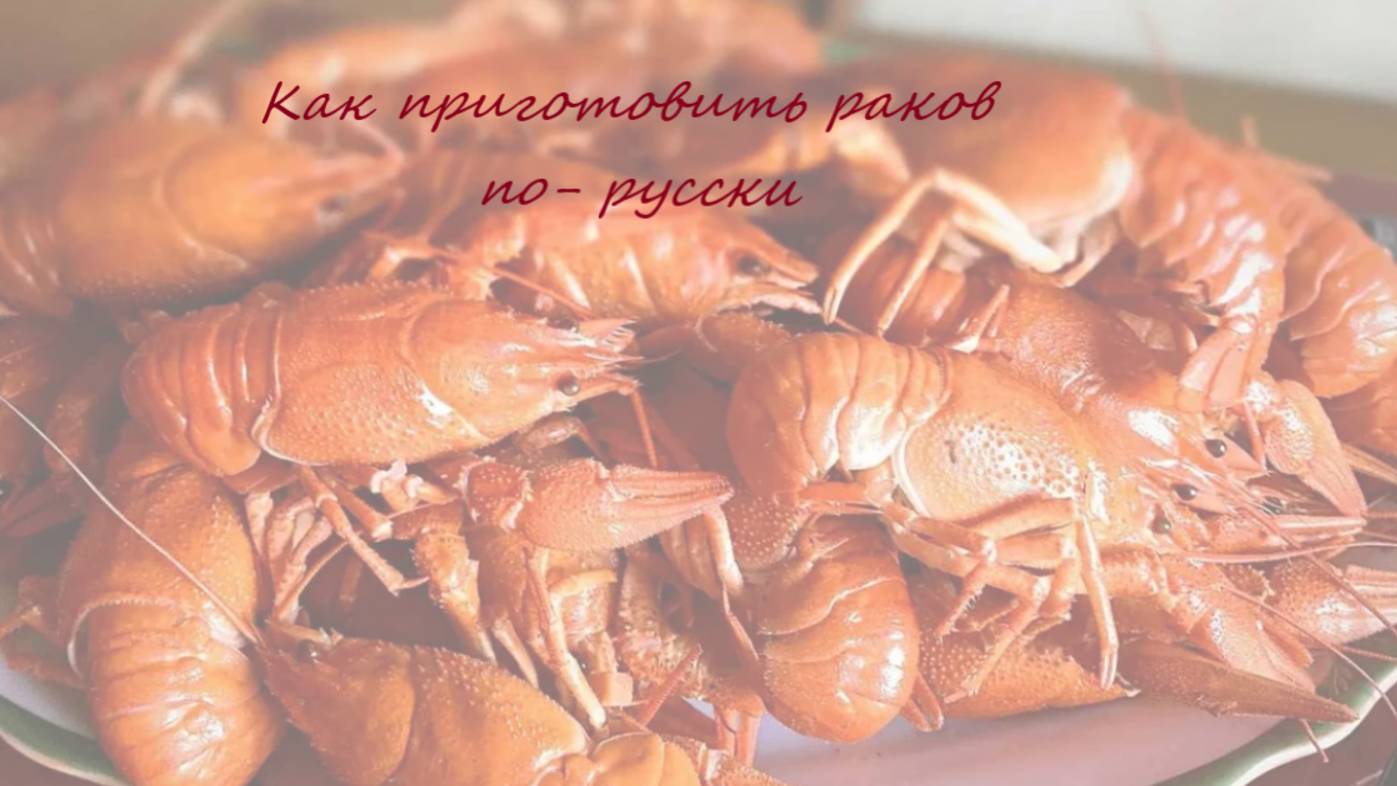 Как вкусно приготовить раков по-русски — сделано в Clipchamp