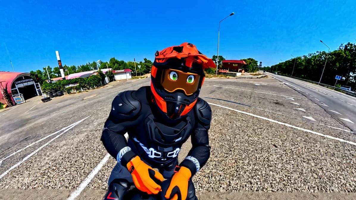 ст. Северская - ст.  Афипская на моноколесе по ПЧ.