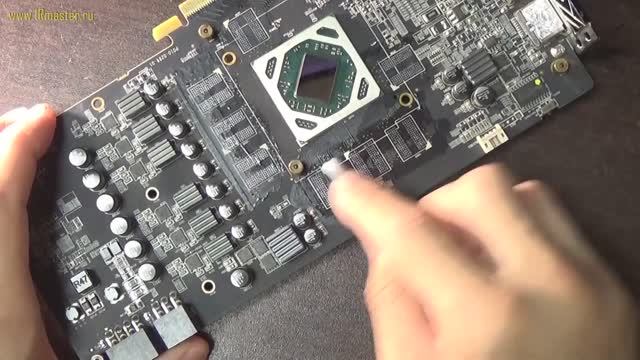 Замена чипов памяти на видеокарте rx580 с 4gb до 8gb | www.1Rmaster.ru