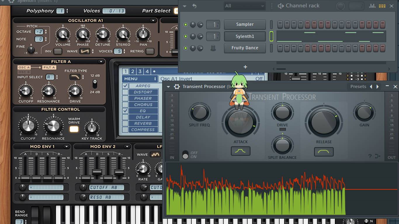 FL Transient Processor для кислотных синтов
