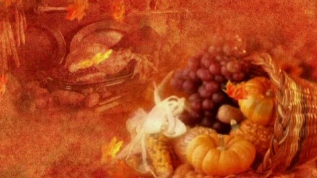 Осенняя корзина 🍂 футаж — красивый фон для текста и заставки