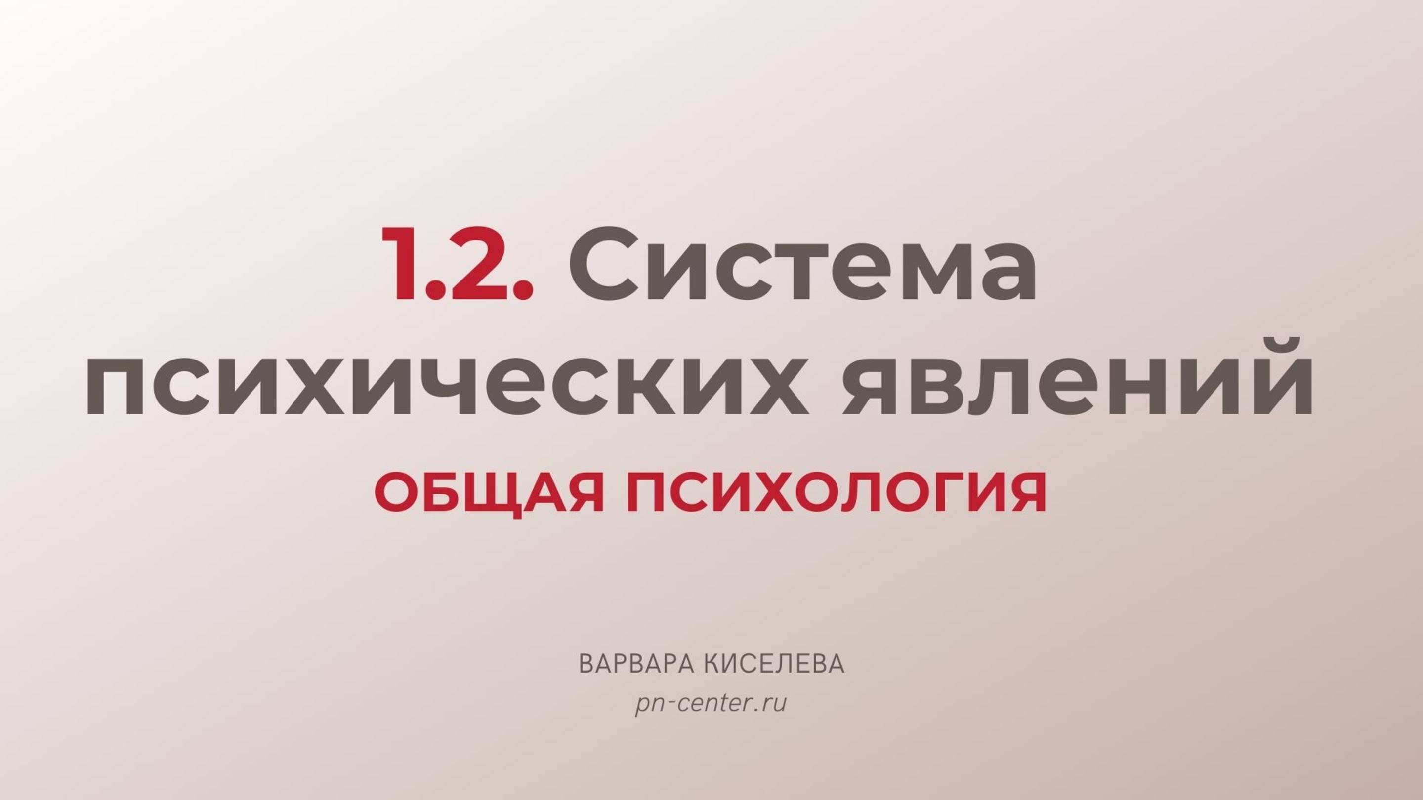1. Система психических явлений | ГИА общая психология