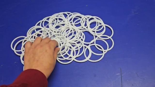 Кольца из оргстекла, лазерная резка.