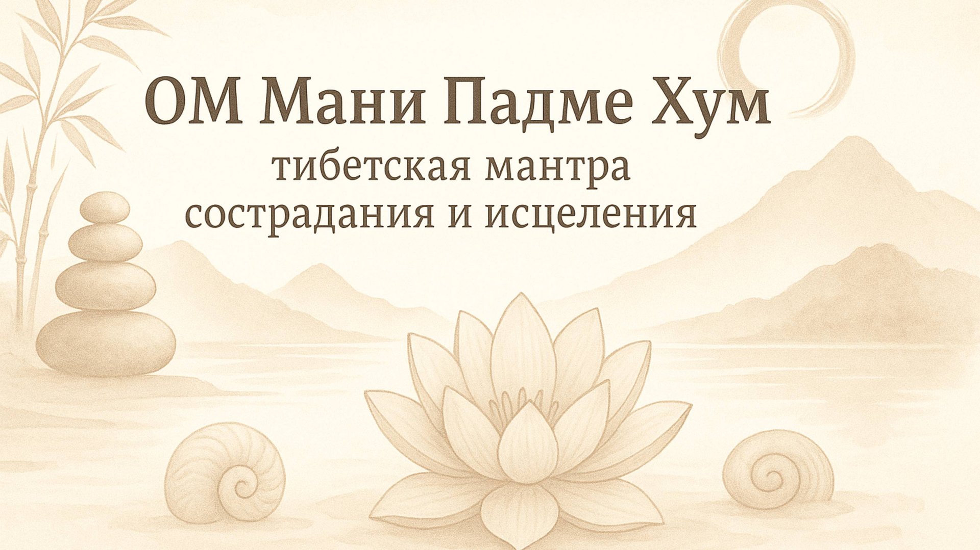 ОМ Мани Падме Хум — тибетская мантра сострадания и исцеления