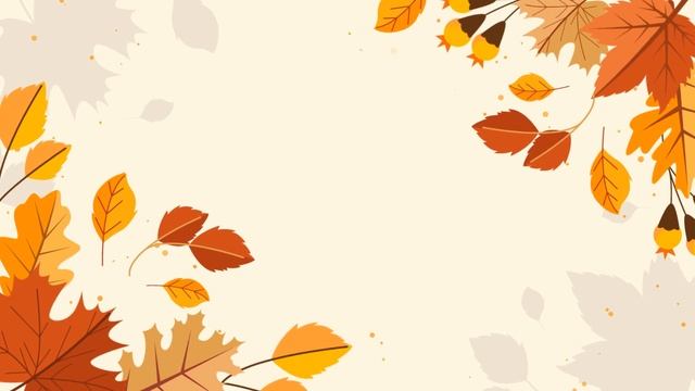 🍂 Осенний футаж — красивый фон для текста🍁🍁