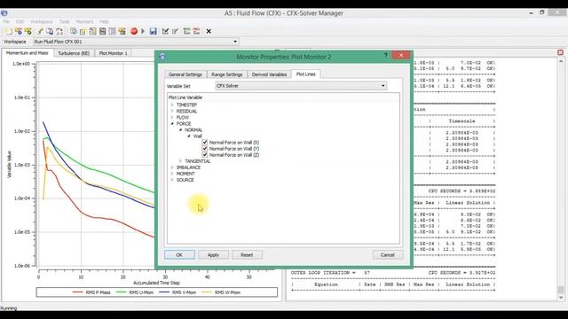 1.4. Решение задачи в ANSYS CFX-Solver (ANSYS Workbench Solution)