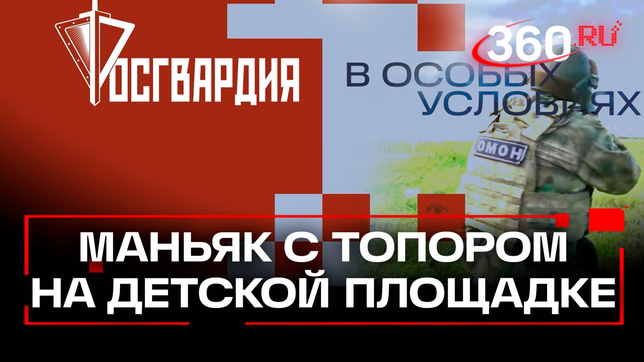 Маньяка с топором обезвредили на детской площадке. Росгвардия. В особых условиях