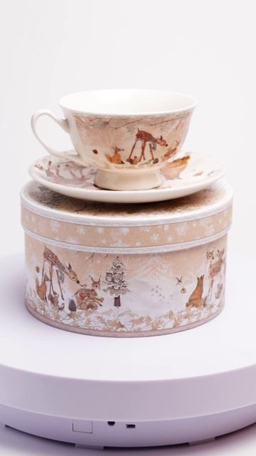 Чайная пара Новогодний Лес, 180 мл, керамика "Артикул 172955"