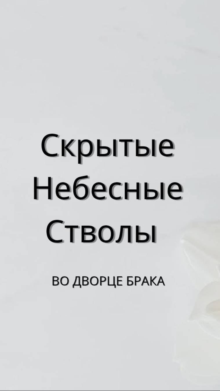 Скрытые небесные стволы во Дворце Брака