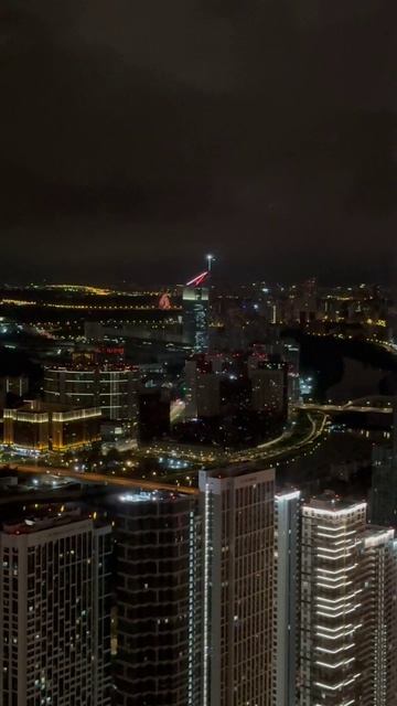 Национальный космический центр! Тестируется подсветка логотипа Роскосмоса