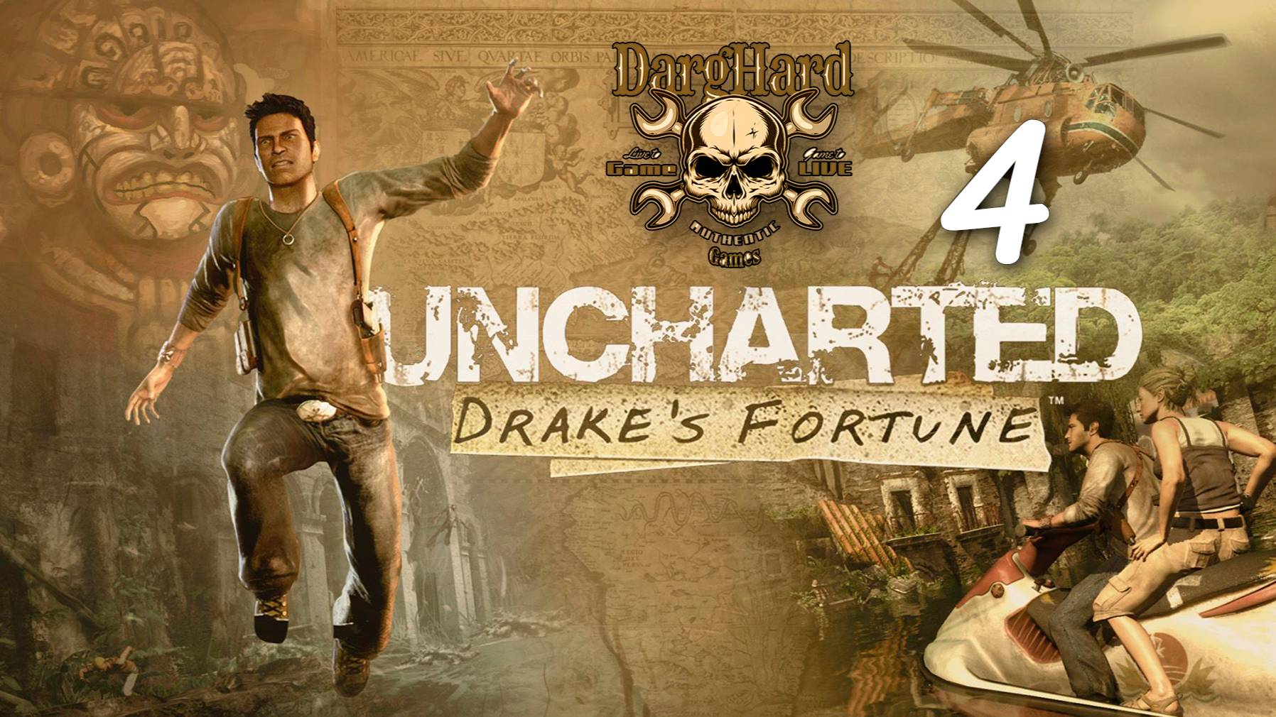 Uncharted Судьба Дрейка. 04. Часть 4. Прохождение 4K Ultra HD 2160p Без Комментариев!