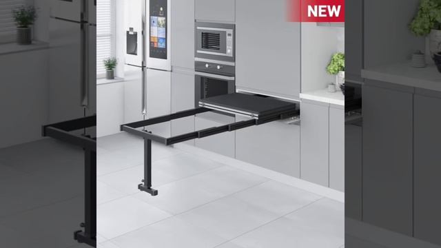 Механизм для стола в три сложения с опорной ножкой