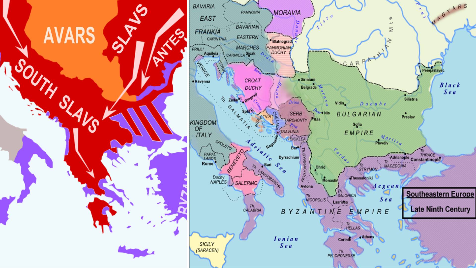 Южные славяне и их государства в период раннего Средневековья