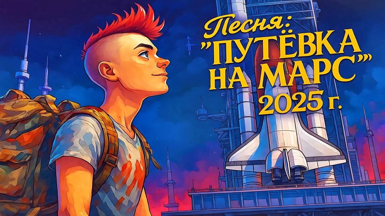 Песня. Путёвка на Марс. Музыка. Космос. Галактика. Клипы. Красная планета. Путешествие. МорковкинТВ.