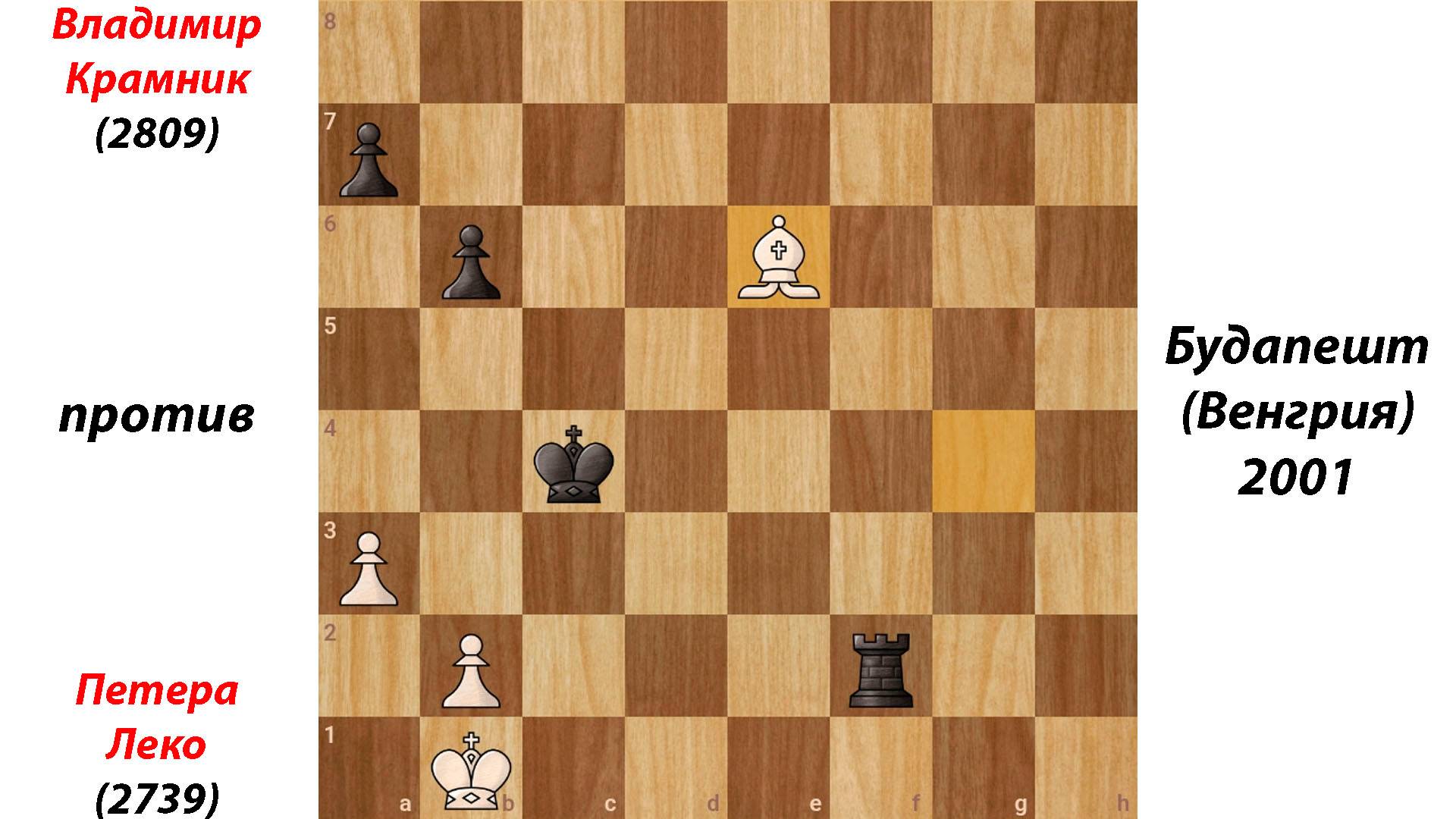 Владимир Крамник против Петера Леко, Будапешт (Венгрия), 2001.
