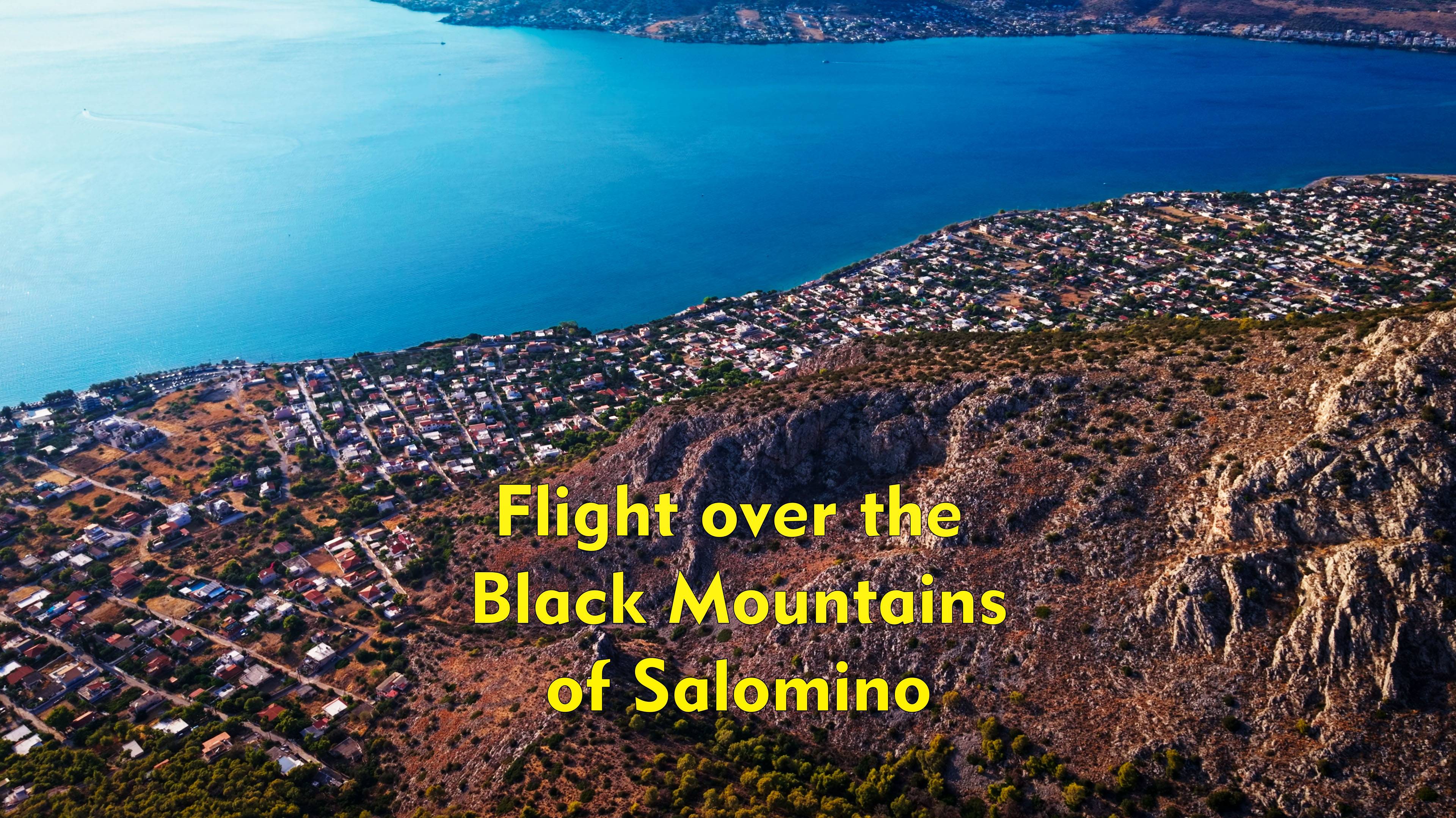 Flight over the Black Mountains of Salomino