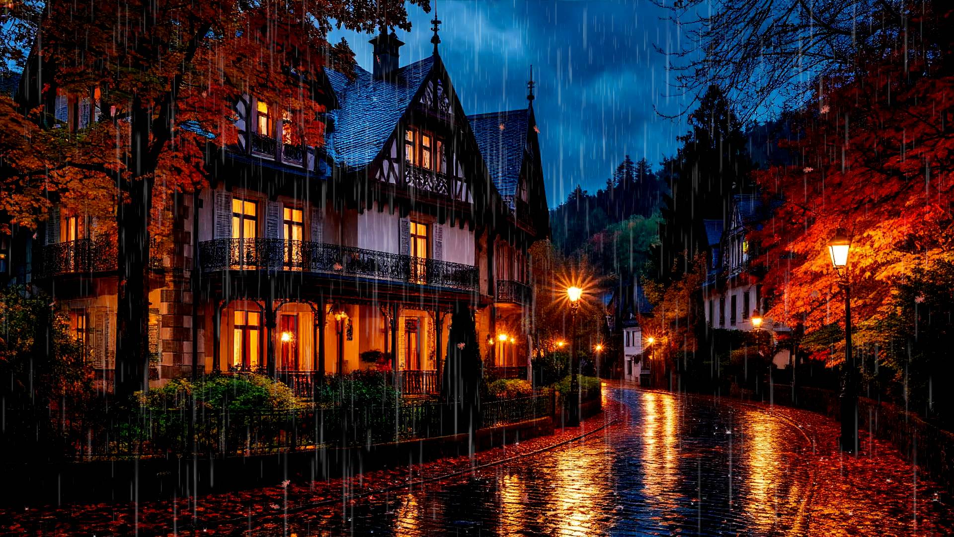 Звуки дождя для сна | Звуки белого осеннего дождя для сна