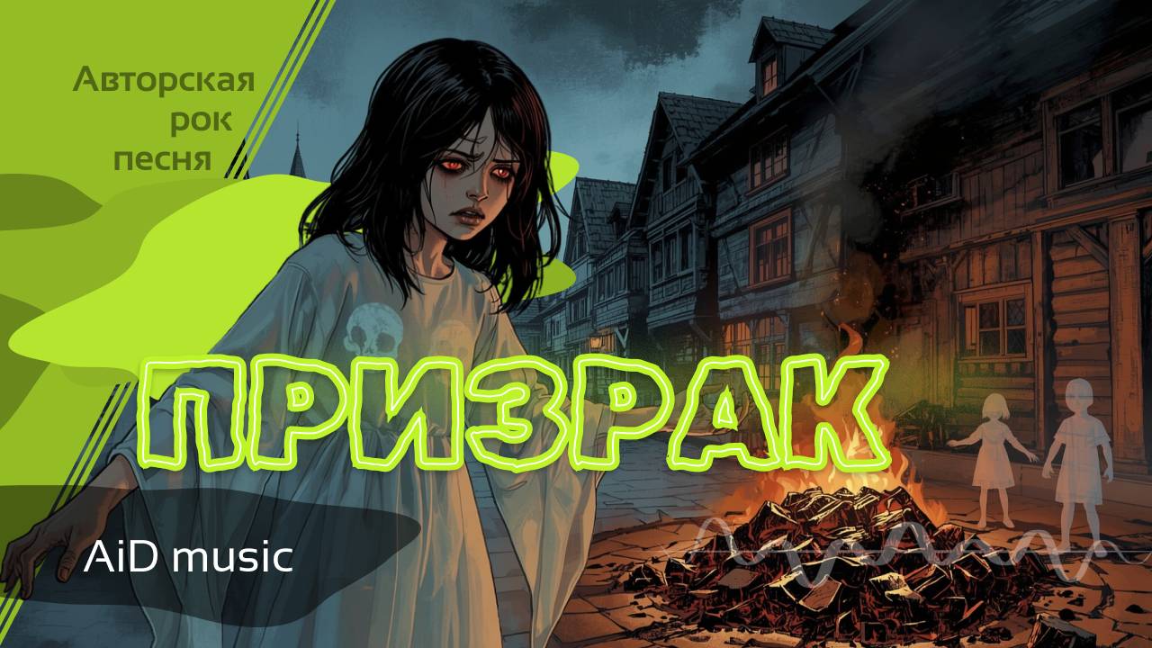 [Призрак] - про девушку с печальной судьбой - авторская песня [нейросеть]