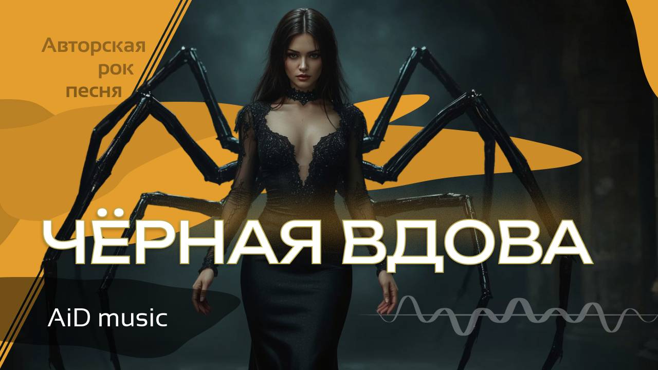 [Чёрная вдова] - девушка в паутину которой попадались многие - авторская песня [нейросеть]