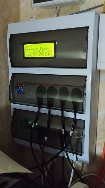 Натуральные испытания щитка АСУ, для домашней серверной/кладовки