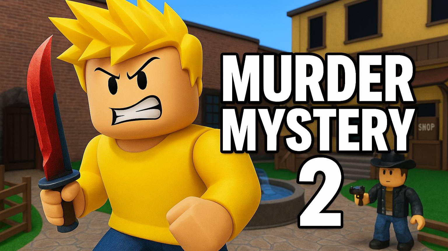 Играю в Murder Mystery 2 в Roblox