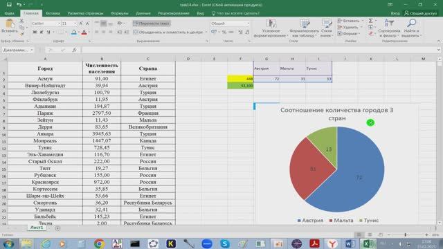 Видеоурок по ЭТ Excel (разбор заданий ОГЭ по Информатике с ФИПИ, страницы 139-159)
