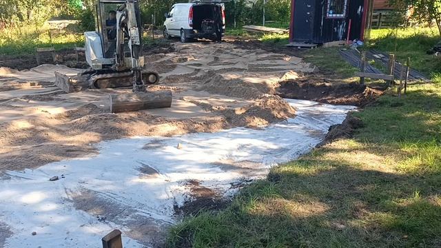 Этапы строительства дома на 70 м² в пос. Филино Калининградской области от компании Амбер Хаус