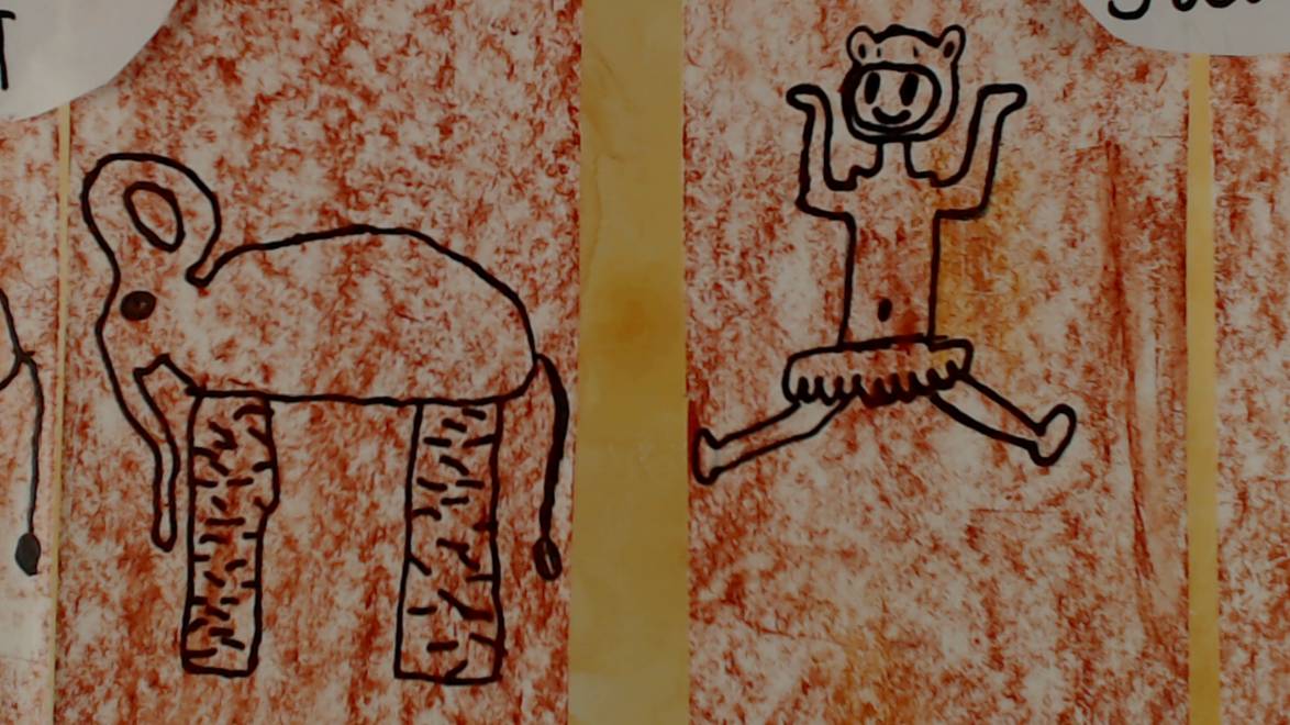 Убежавшие рисунки. Мультипликационный этюд.