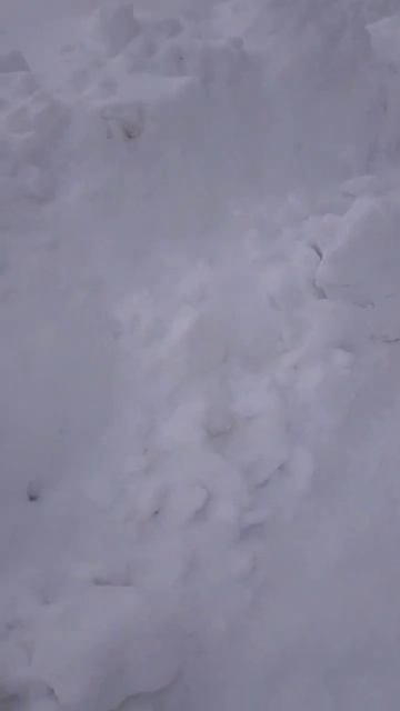 Ярко - бирюзовый оттенок снега