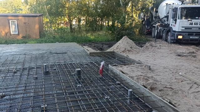 Этапы строительства дома на 70 м² в пос. Филино Калининградской области от компании Амбер Хаус