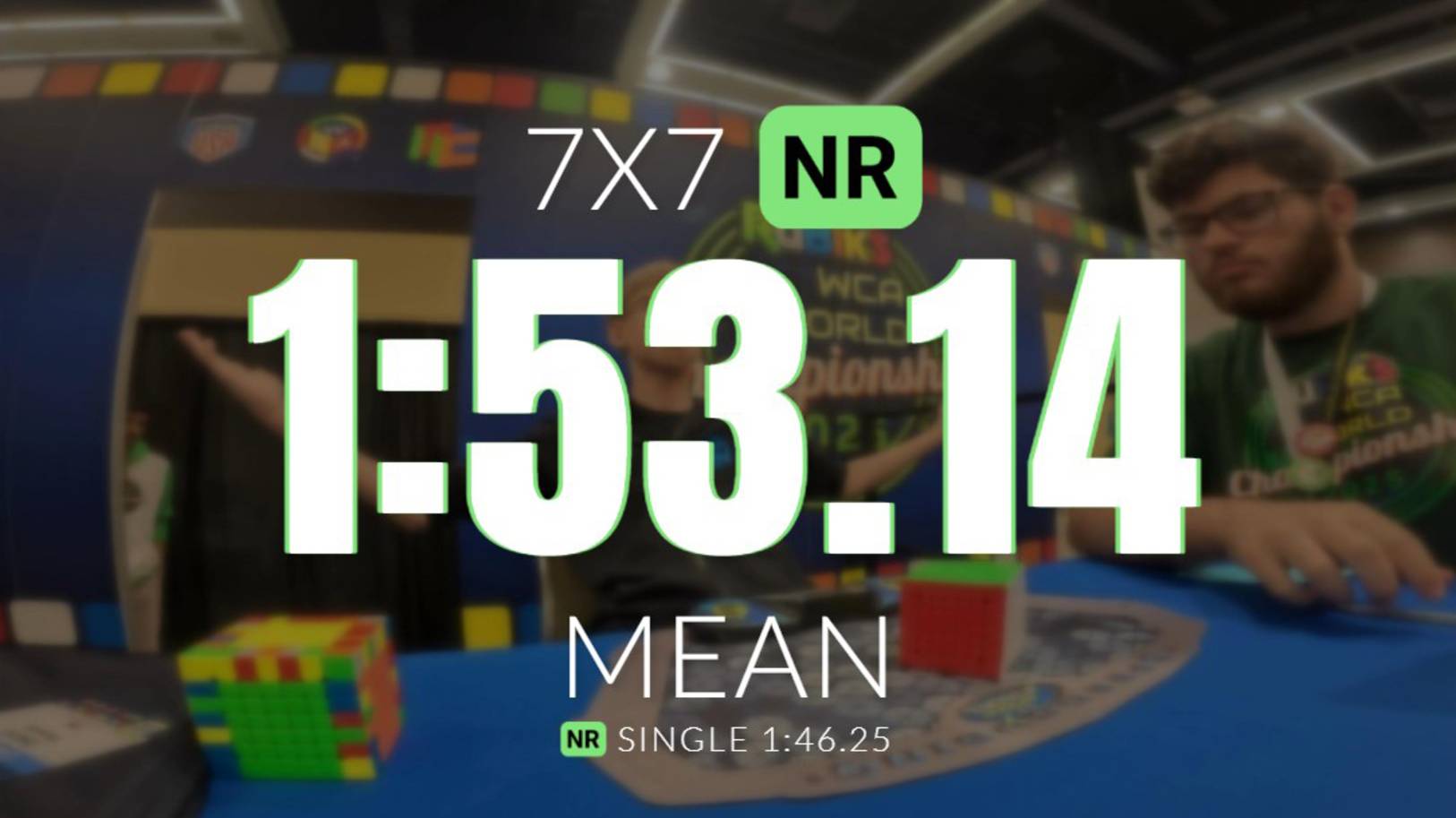 NR [1:53.14] 7x7 Mean // WCA World Championship 2025