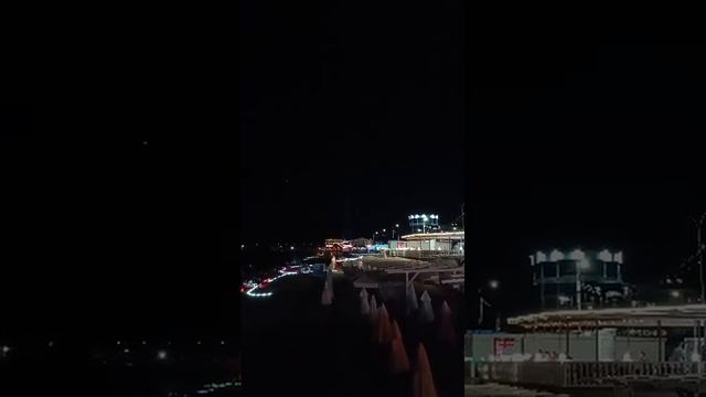 Ночной Лермонтова пляж море кафе