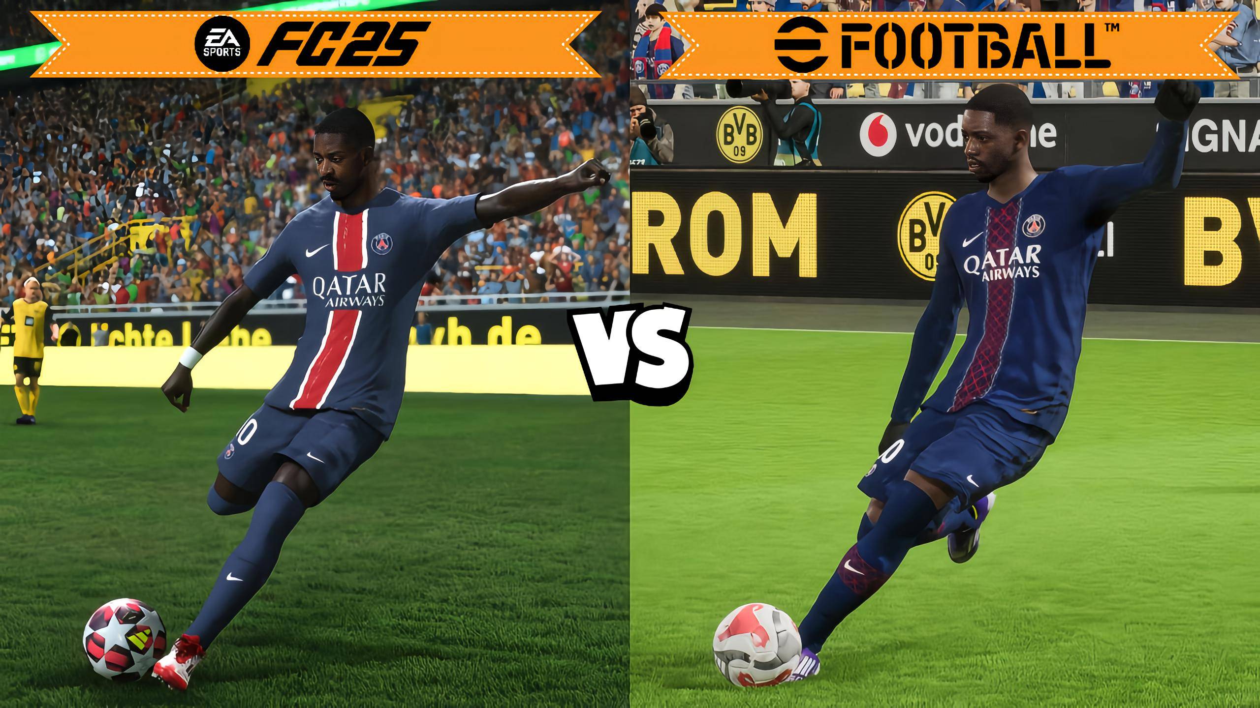 ⚽Сравнение eFootball 2025 vs FC 25 [Лучшие симуляторы футбола ?]