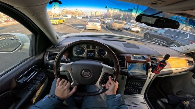2011 CADILLAC ESCALADE / КАДИЛЛАК ЭСКАЛЕЙД 6.2 автомат 409 л.с. | Тест драйв от первого лица