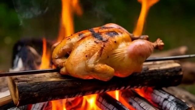 ВКУСНАЯ КУРОЧКА НА ВЕРТЕЛЕ