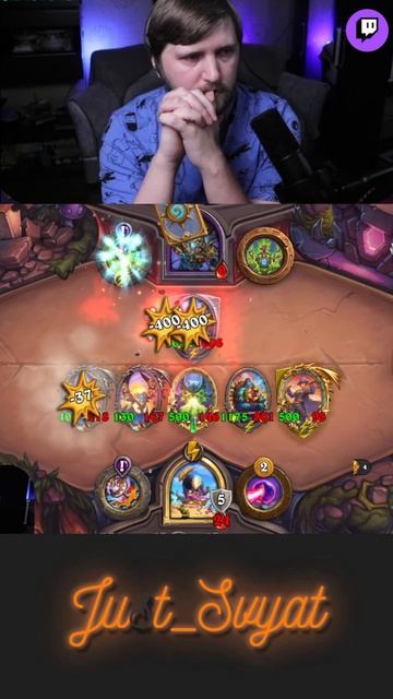 Противник ливнул =( Ну емаё =( #hsbg  #патч #just_svyat #heartstone #хартстоун