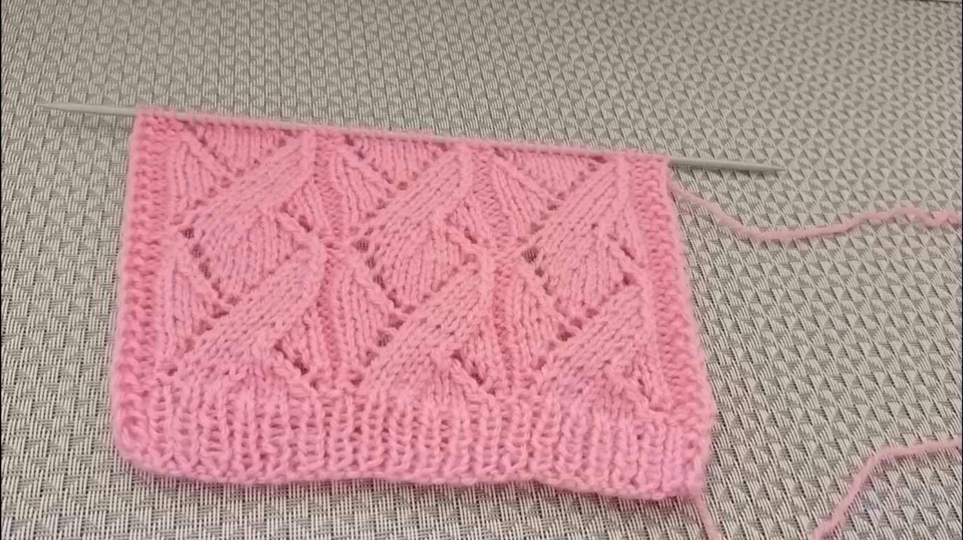 Ажурный узор спицами. Схема.